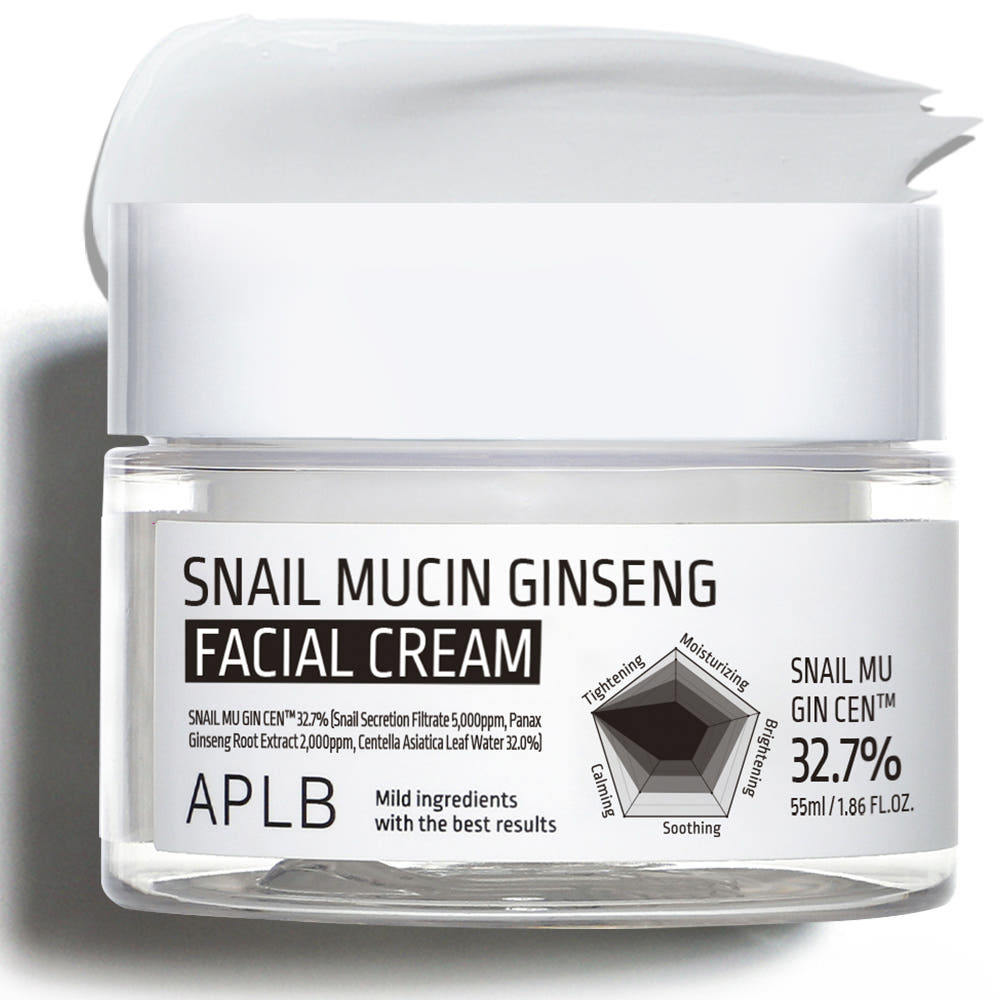 Crème Mucine Escargot Ginseng APLB - Régénération 55ml ...