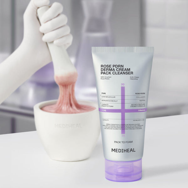 Rose PDRN Derma Cream Pack Cleanser 50ml - Nettoyant Crème MEDIHEAL ...