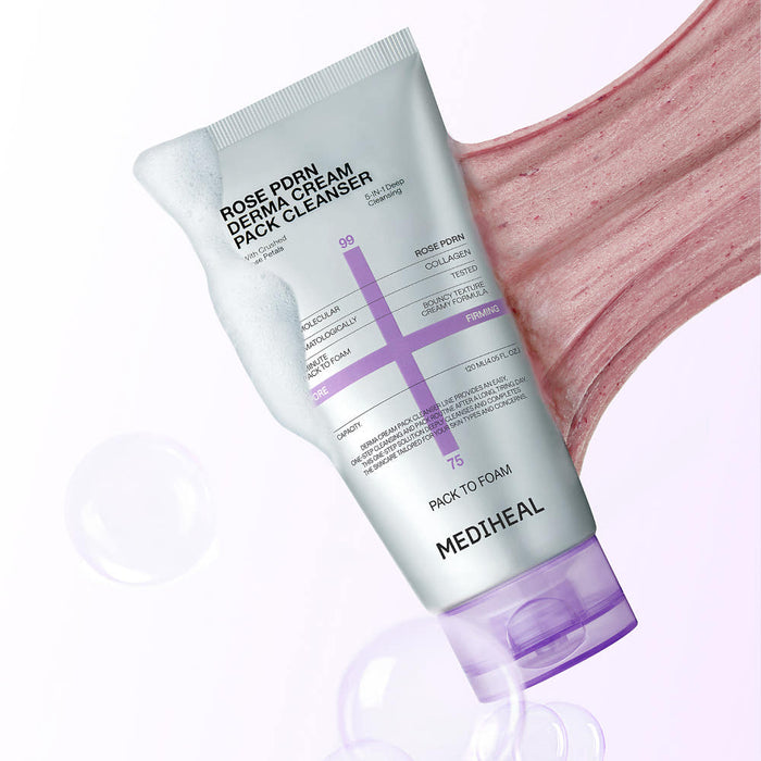 Rose PDRN Derma Cream Pack Cleanser 50ml - Nettoyant Crème MEDIHEAL ...